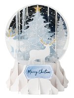 Pop-Up Snow Globe Cards - 3D Christmas Greeting Cards