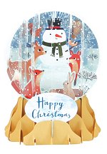 Pop-Up Snow Globe Cards - 3D Christmas Greeting Cards